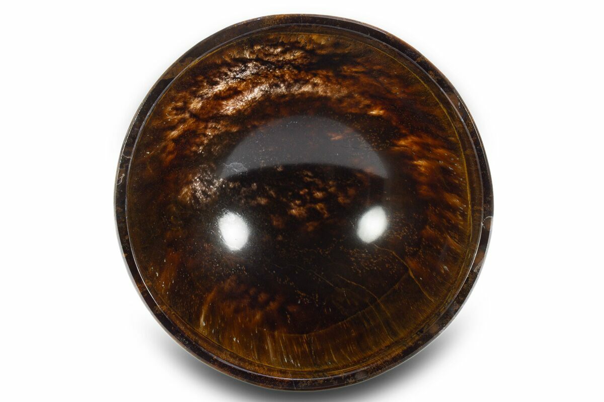 3.3" Polished Tiger's Eye Bowl (#312538) For Sale - FossilEra.com