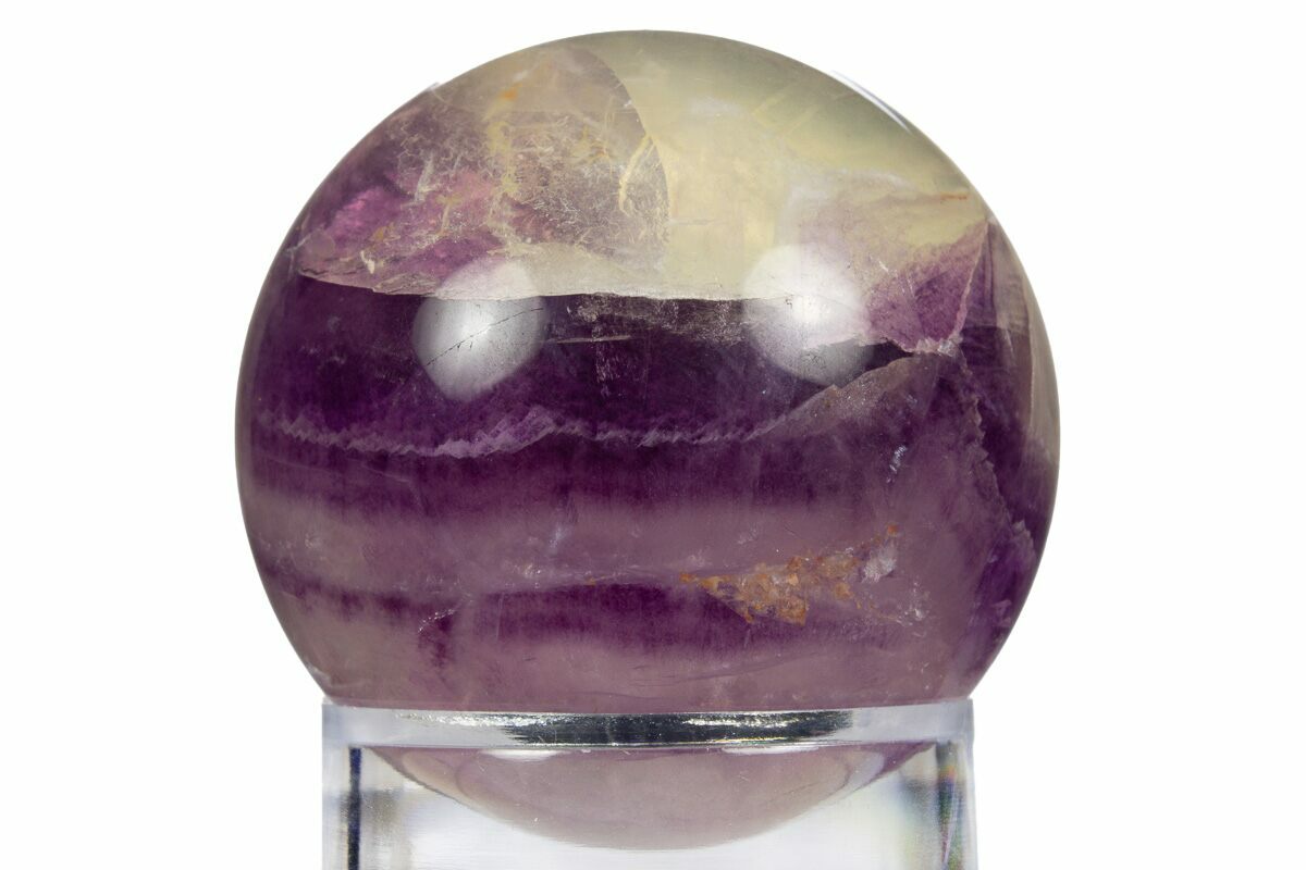 1.55" Purple Banded Fluorite Sphere - China (#319736) For Sale ...