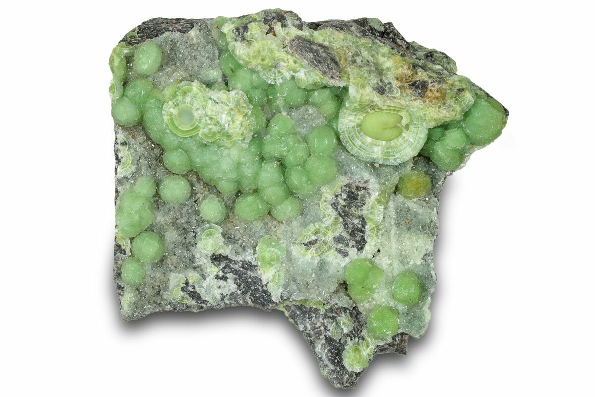 1.9" Sparkly Botryoidal Green Wavellite Formation - Arkansas (#320542 ...