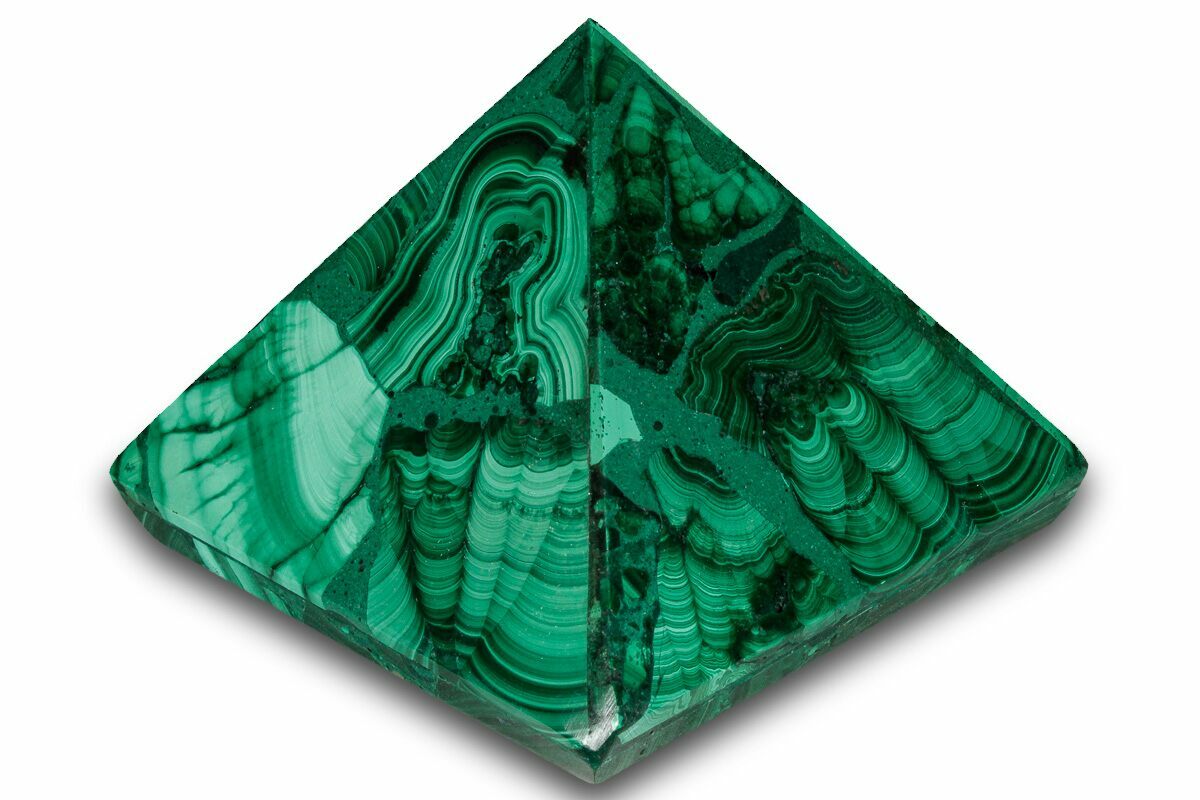 2.1" Polished Malachite Pyramid - D.R. Congo (#321175) For Sale ...