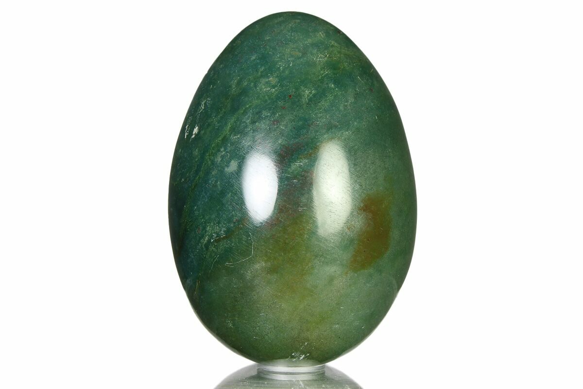 1.6" Polished Colorful "Fancy Jasper" Egg - India (#322350) For Sale - FossilEra.com