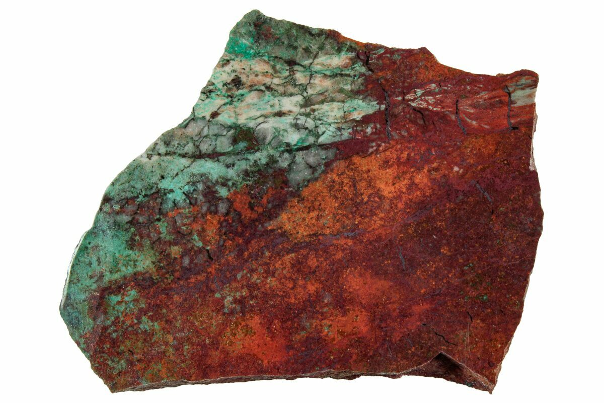 2.1" Vibrant Sonora Sunset (Chrysocolla Cuprite) Slab - Mexico (#323908 ...
