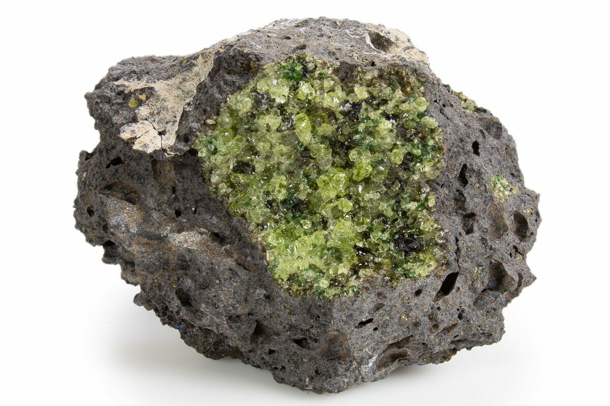 3.5" Peridot in Basalt - Arizona (#324697) For Sale - FossilEra.com