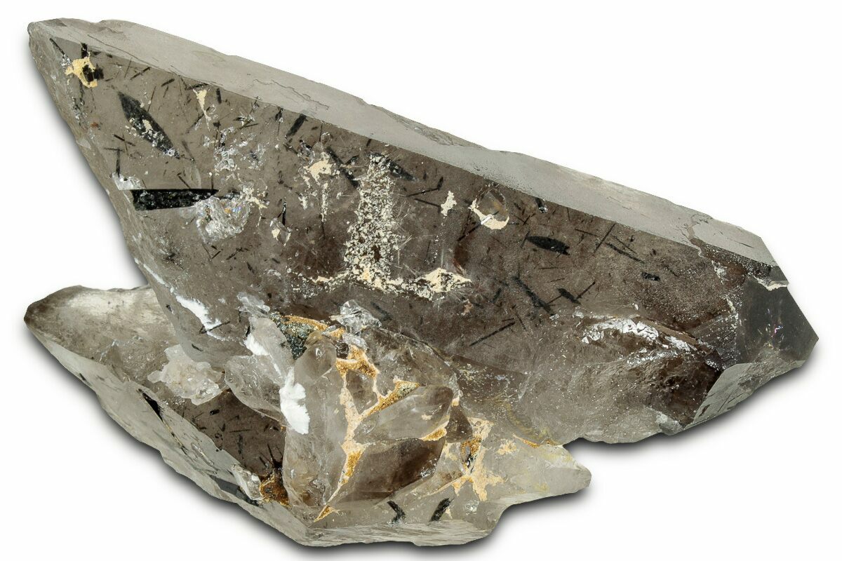 2.6" Smoky Quartz Crystal Cluster w/ Aegirine Inclusions - Malawi ...