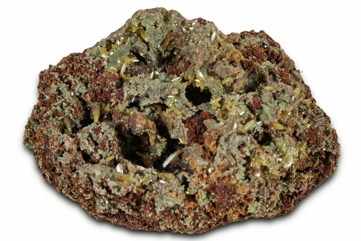 1.9" Wulfenite & Green Botryoidal Mimetite Association - Mexico ...
