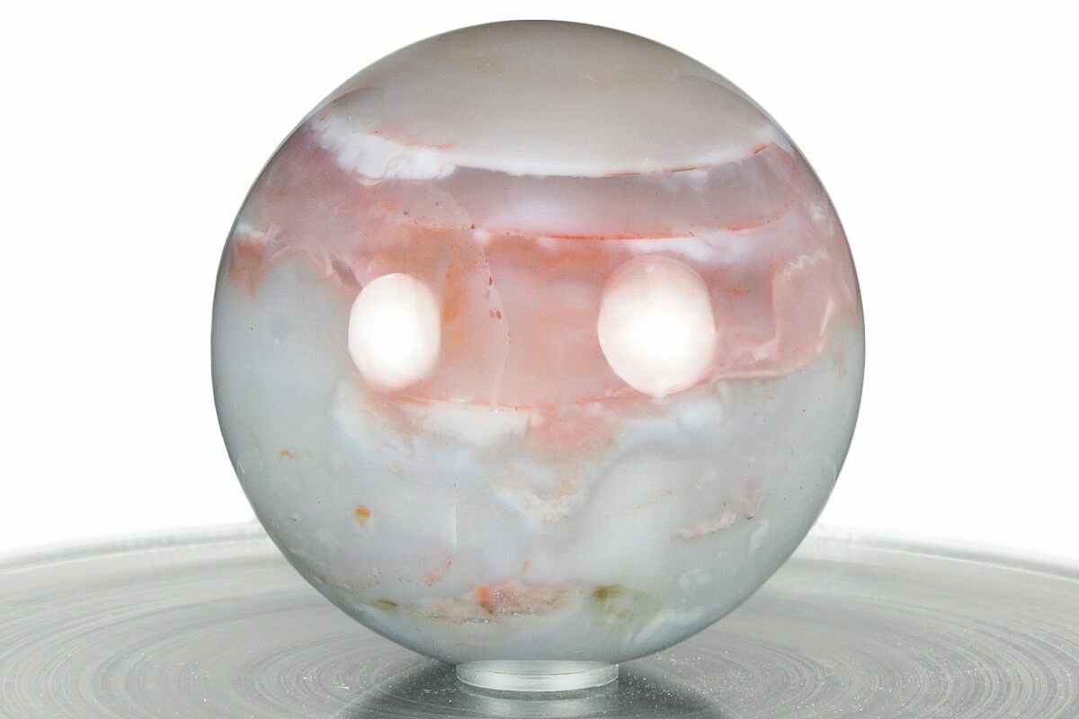 1.2" Colorful Polished Brazilian Agate Sphere (#327423) For Sale ...