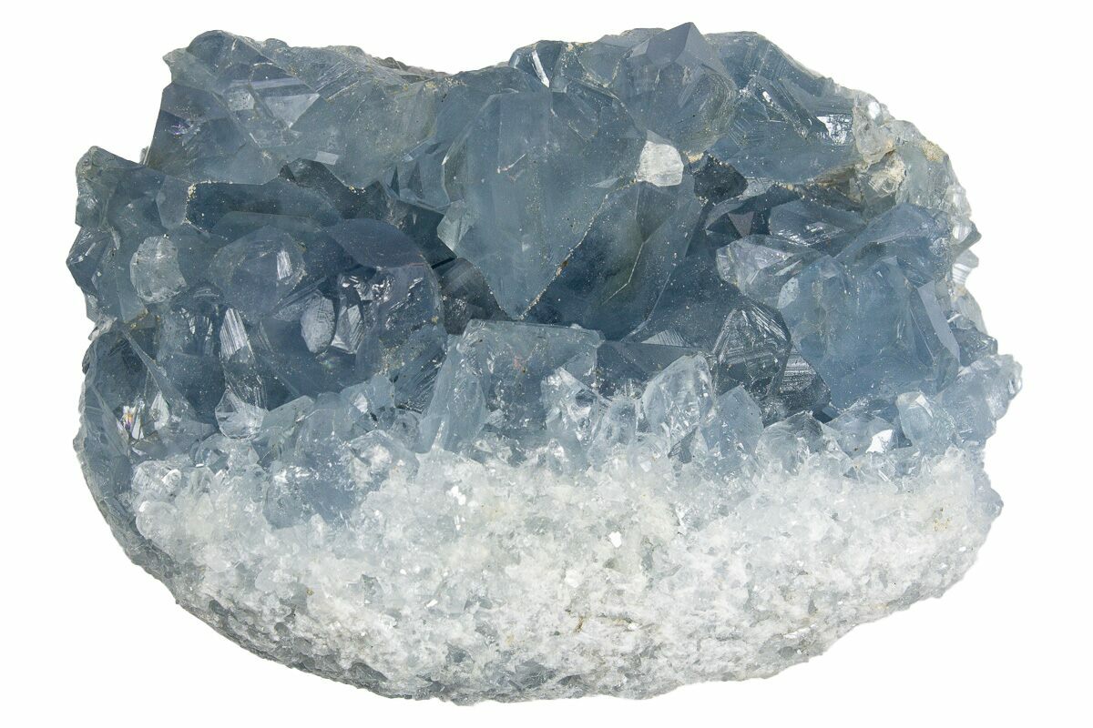 3.45" Crystal Filled Celestine (Celestite) Geode Section - Madagascar (#330427) For Sale ...