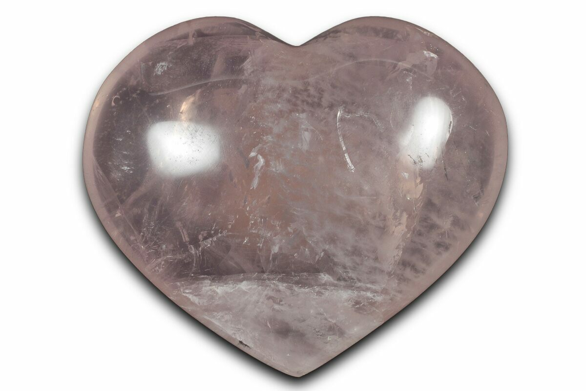3.5" Polished Rose Quartz Heart - Madagascar (#333912) For Sale ...