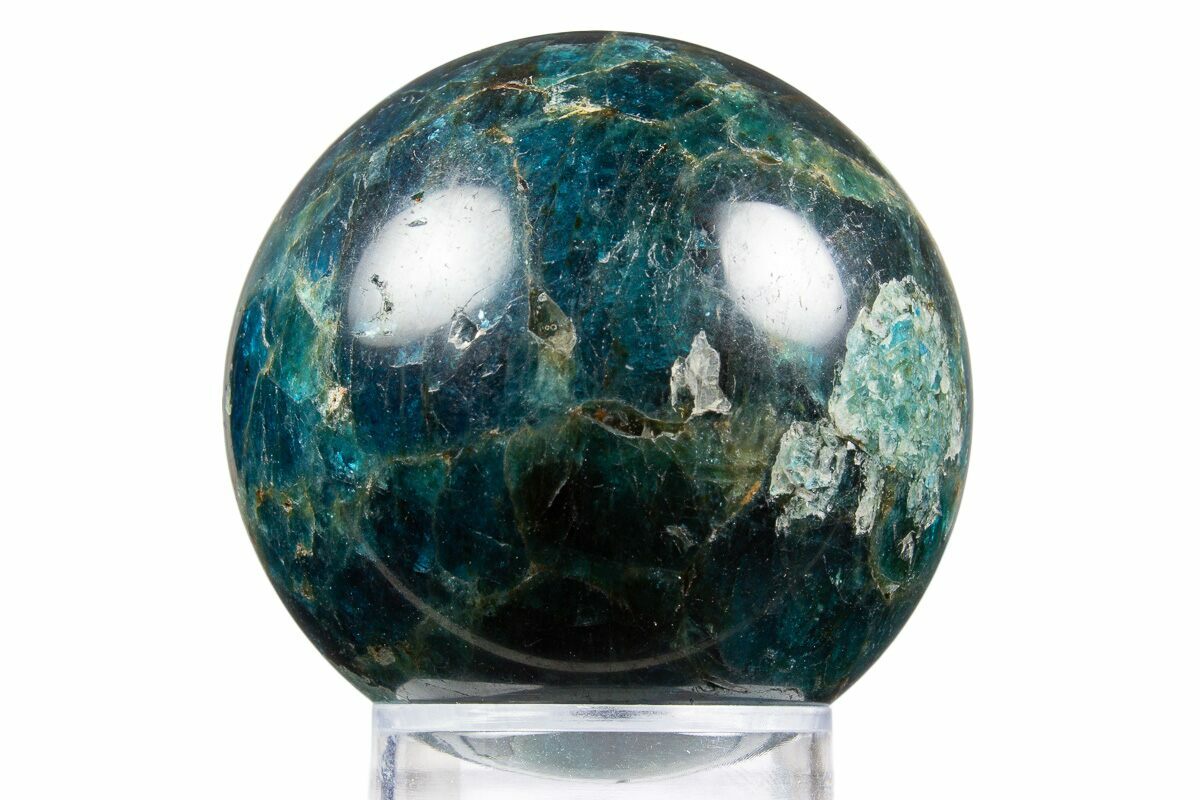 2" Bright Blue Apatite Sphere - Madagascar (#334016) For Sale ...