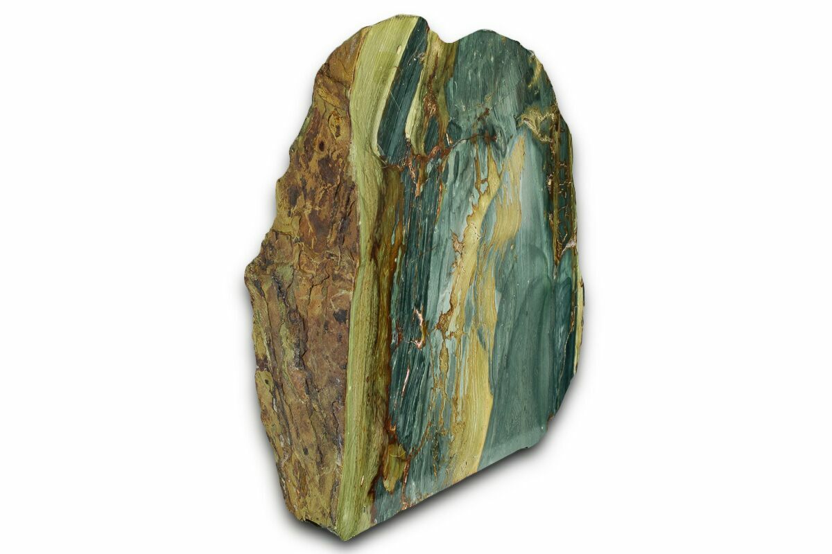 5.05" Free-Standing, Gary Green Jasper (Larsonite) Bog Wood - Oregon ...
