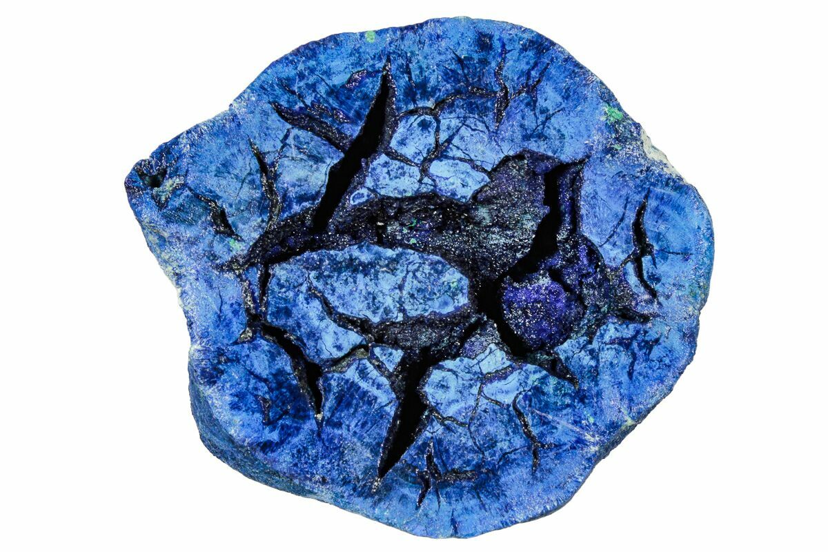 1.9" Vivid Blue, Cut/Polished Azurite Nodule - Siberia (#335244) For ...