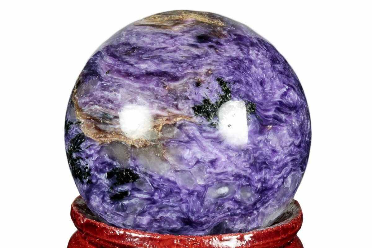 1.1" Polished Purple Charoite Sphere - Siberia (#337964) For Sale ...