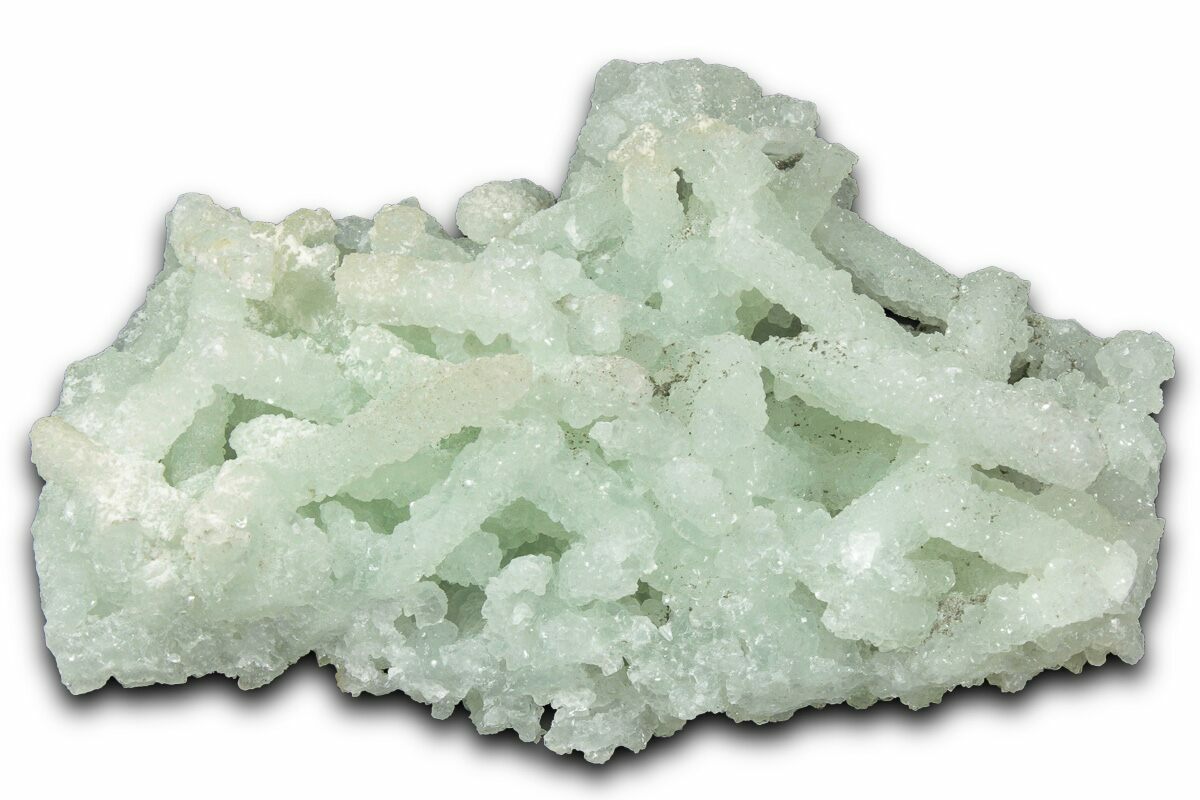 4.2" Sparkly Prehnite Pseudomorph After Laumontite - India (#342415 ...