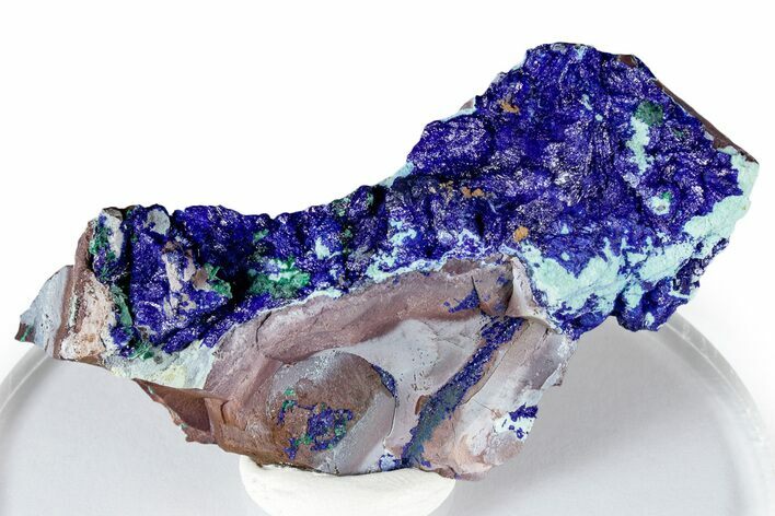 2.7" Vivid Blue Azurite & Green Malachite Crystals on Matrix - Congo ...