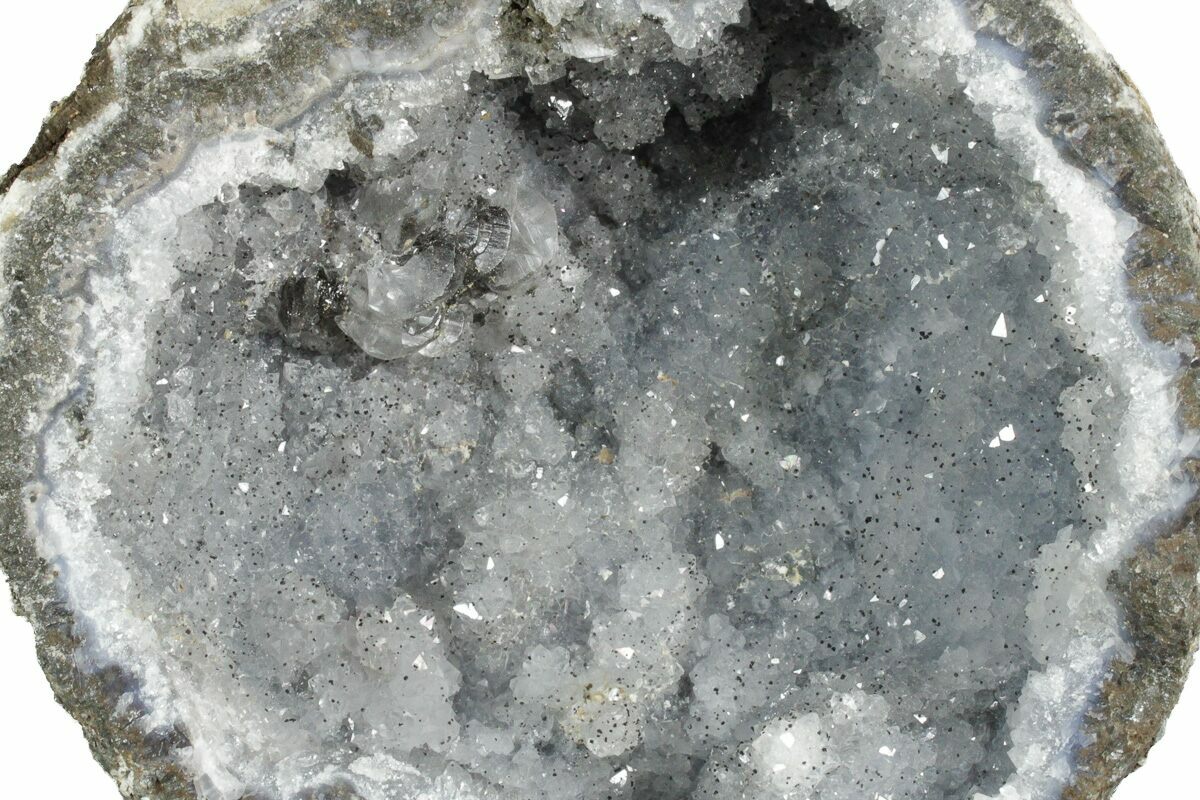 5.4" Las Choyas "Coconut" Geode with Quartz & Calcite (Pair) - Mexico ...